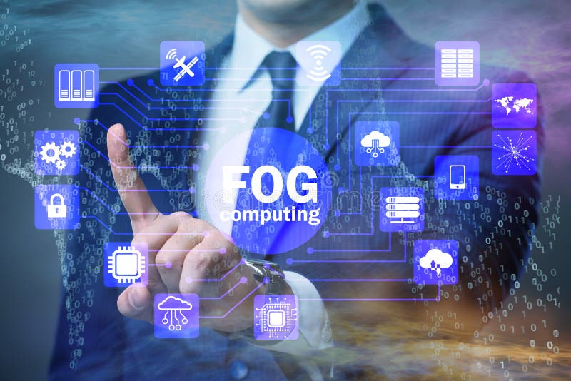 Fog and Edge Cloud Computing Concept Stock Image - Image of application ...