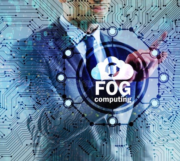 Fog and Edge Cloud Computing Concept Stock Image - Image of digital ...
