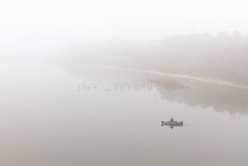Fog on Forest Lake in Early Spring Editorial Photography - Image of ...