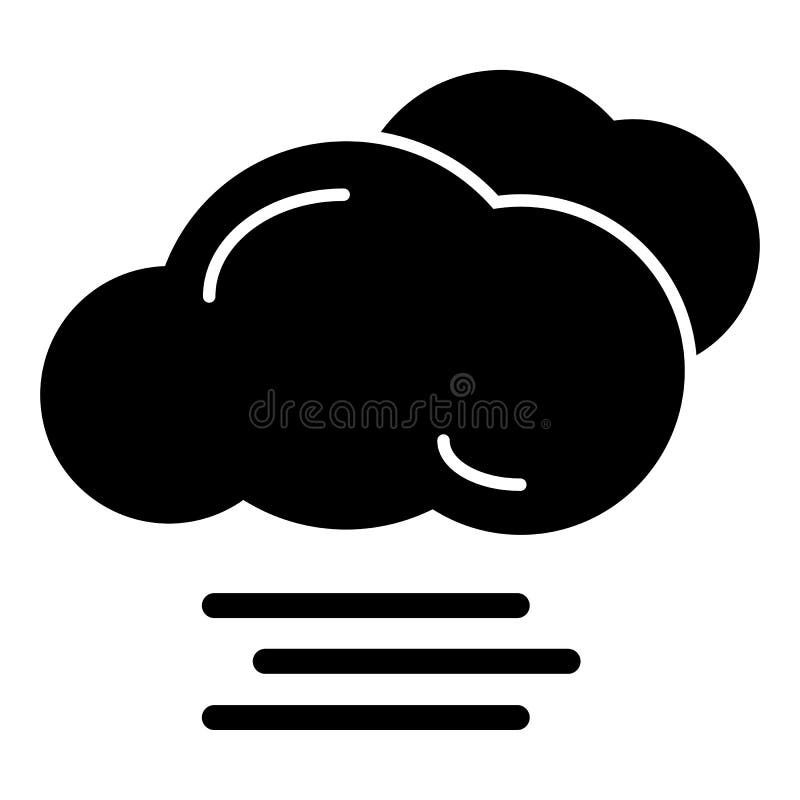 Fog Icon Vector, Solid Logo, Pictogram on White, Forecast Weather ...