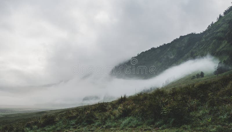 Fog landscape stock photo. Image of mysterious, landscape - 163125426