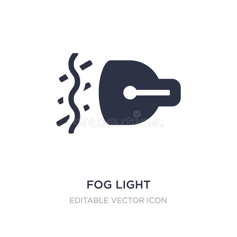 Fog Light Icon on White Background. Simple Element Illustration from ...