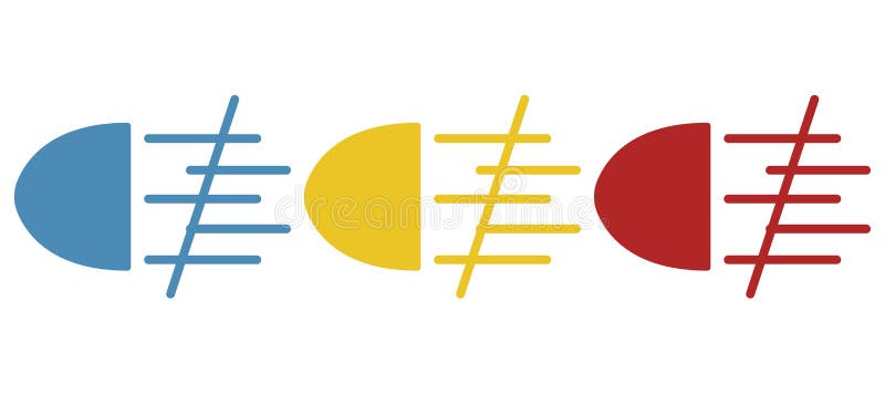 Fog Lights Icon on White Background, Vector Illustration Stock Vector ...