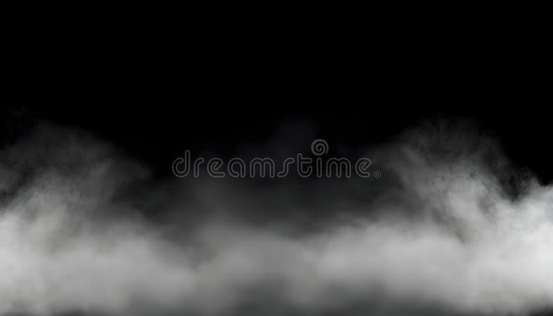 Fog and Mist Effect on Black Background. Smoke Texture Stock ...