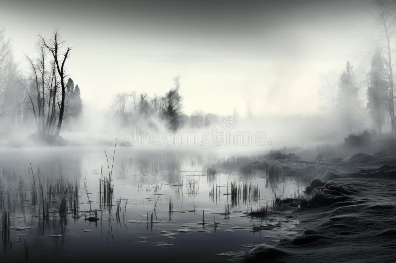 Fog and Mist - Generative AI Stock Image - Image of chilled, eerie ...