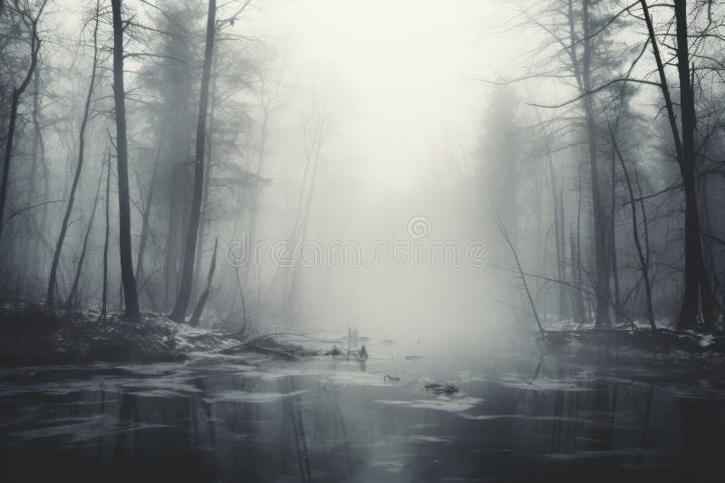 Fog and Mist - Generative AI Stock Image - Image of ambiance, cold ...