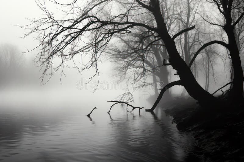 Fog and Mist - Generative AI Stock Image - Image of waterfront, beauty ...