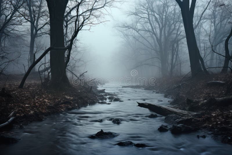 Fog and Mist - Generative AI Stock Photo - Image of landscapes, scenes ...
