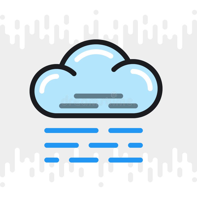 Fog, Mist or Haze Icon for Weather Forecast Application or Widget ...