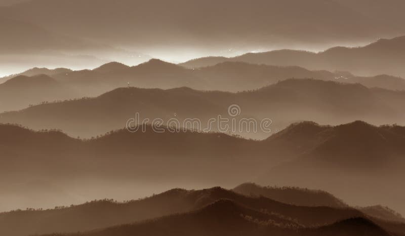 Fog over the mountains stock photo. Image of mountains - 7741358