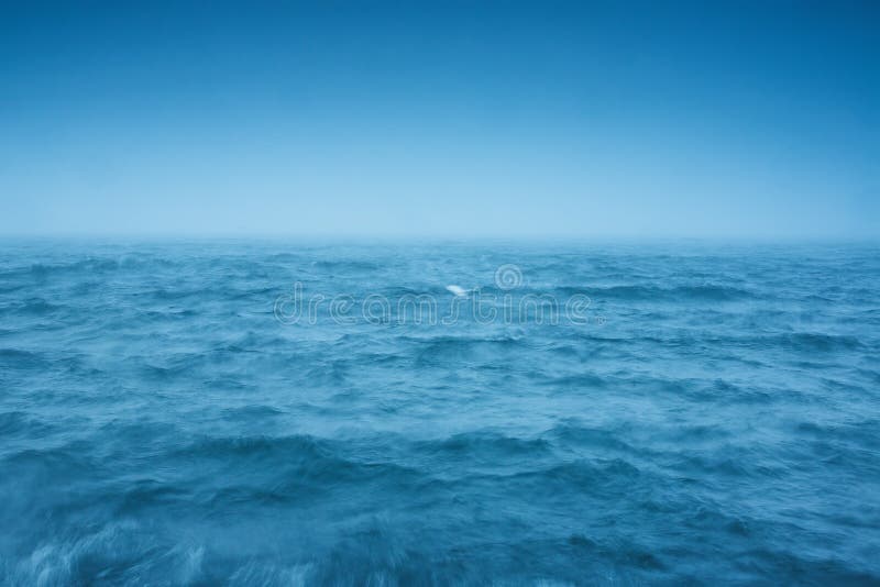 Fog Over the Sea Waves, Natural Background Stock Photo - Image of ...