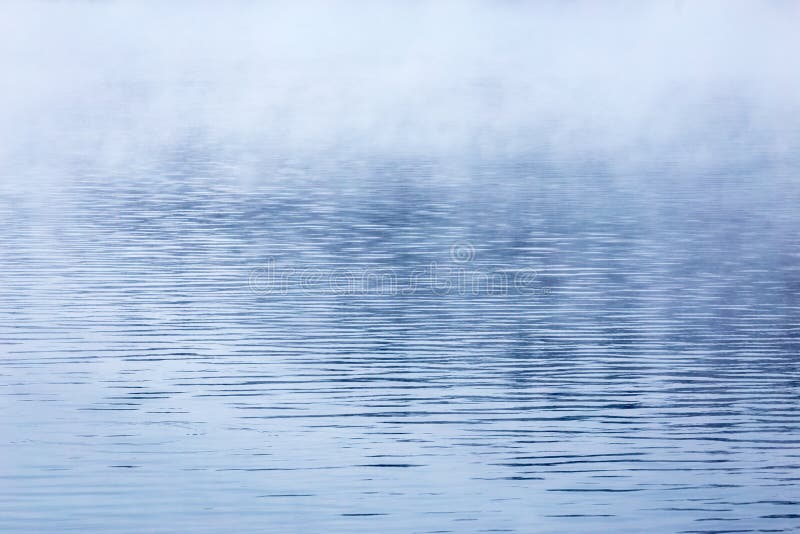 Fog Over Water Abstract Background with Selective Focus and Shallow ...