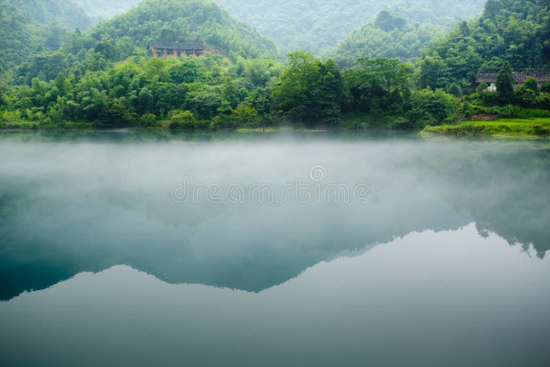 Fog and river stock photo. Image of landscape, climate - 20662396