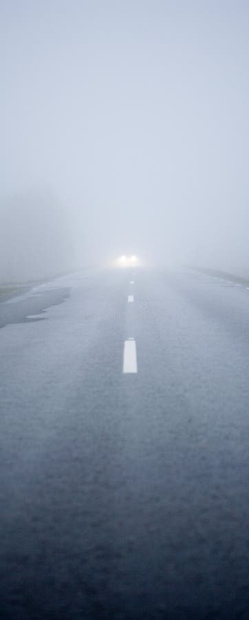 Fog Road stock photo. Image of color, weather, landscape - 27177840