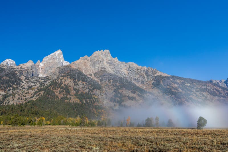 Scenic Teton Range Landscape in Summer in Idaho Stock Image - Image of ...