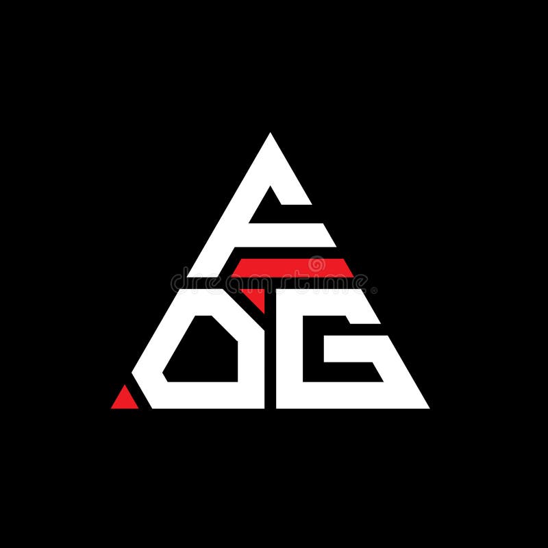 FOG Triangle Letter Logo Design with Triangle Shape. FOG Triangle Logo ...