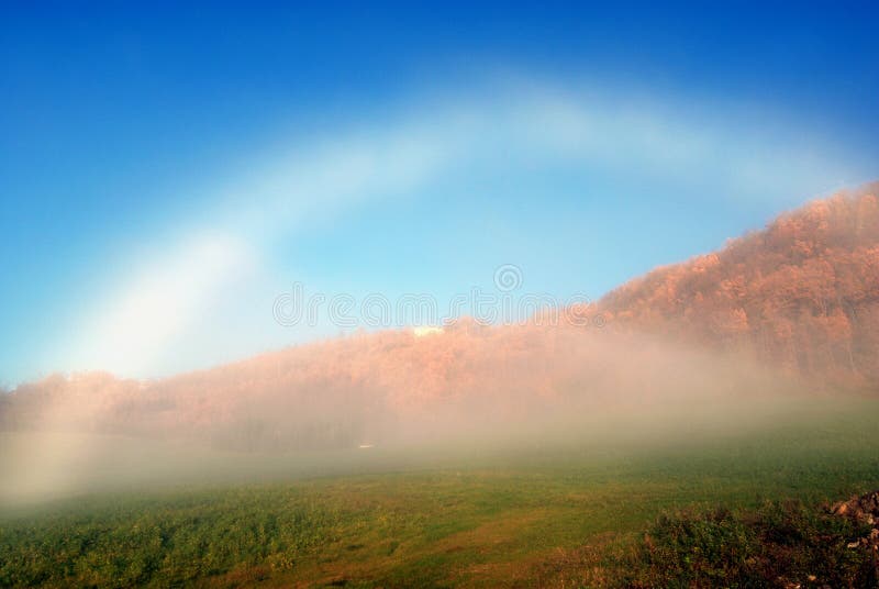 Fogbow stock photo. Image of country, nature, italy, europe - 12163040