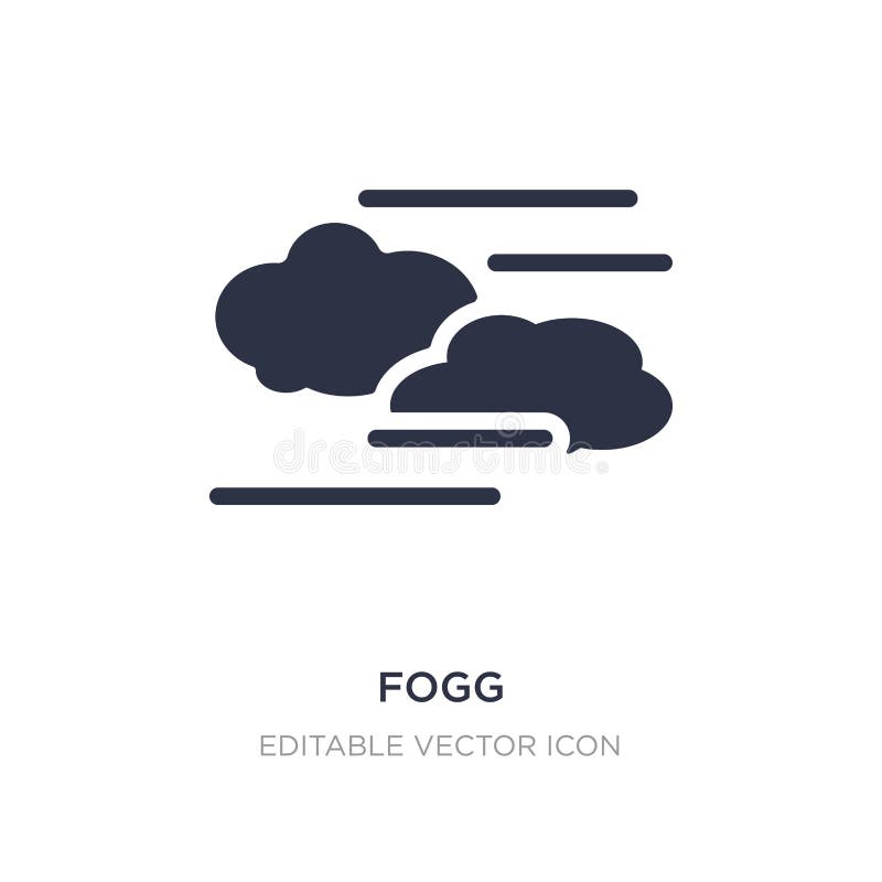 Foggy Icon on White Background. Simple Element Illustration from ...
