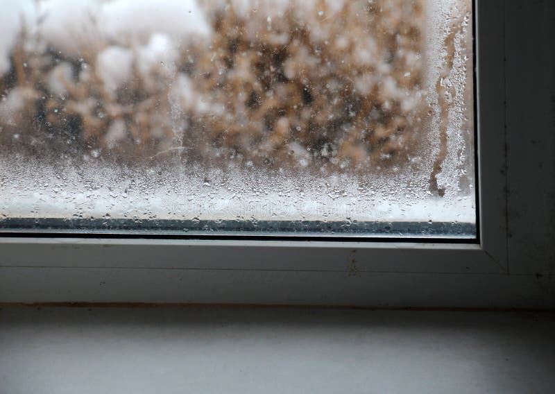 Fogging of a Metal Plastic Window Stock Photo - Image of shiny, pattern ...
