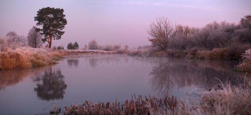 Autumn sunrise stock image. Image of trees, autumn, morning - 63220107