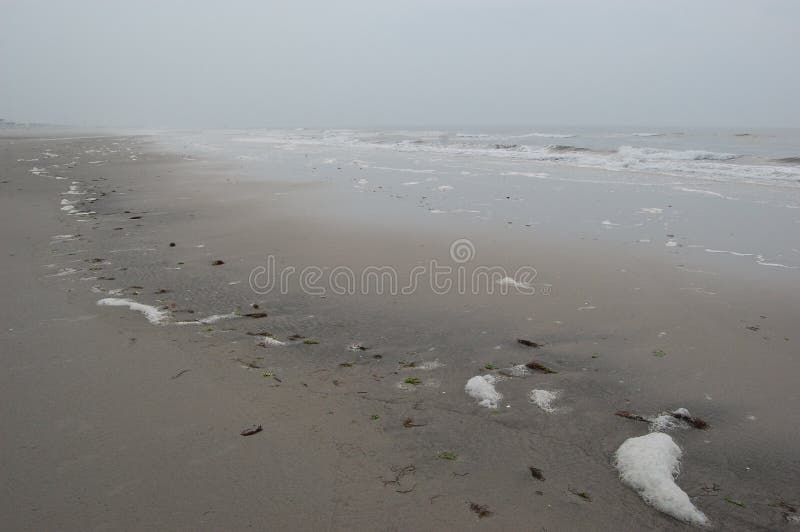 Foggy Beach stock photo. Image of nature, clouds, peaceful - 10544130