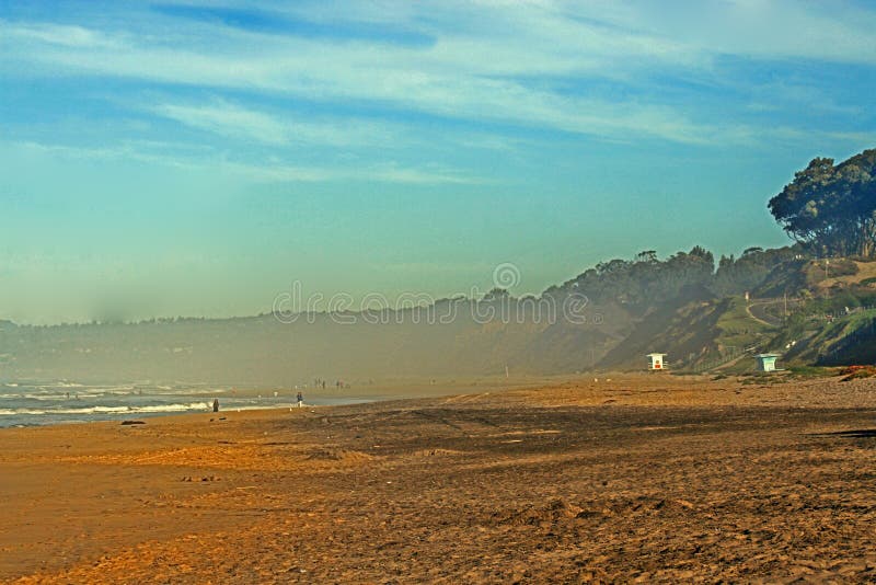 Foggy Beach stock image. Image of calm, nature, lake - 31337787
