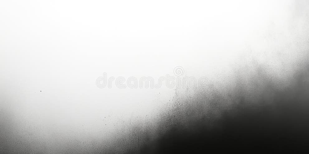 Foggy Black and White Gradient Background with Grainy Texture and Low ...