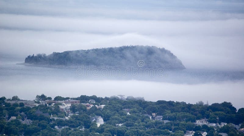Foggy coastline stock image. Image of landscape, scenic - 14935655