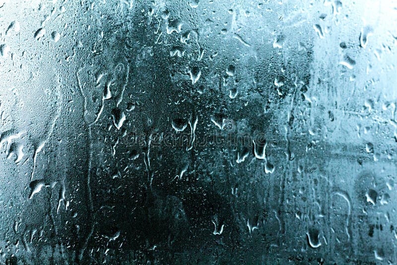 Foggy Glass with Falling Drops Stock Photo - Image of foggy, colours ...