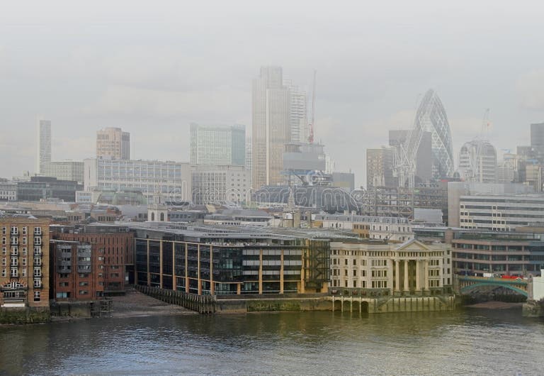 Foggy London stock image. Image of river, foggy, haze - 28367123