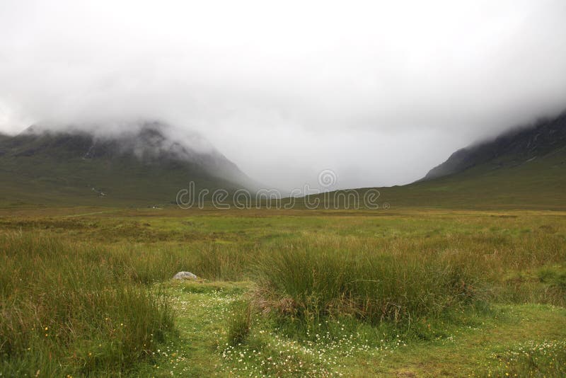 Foggy Scottish highlands stock photo. Image of rocks - 21945866