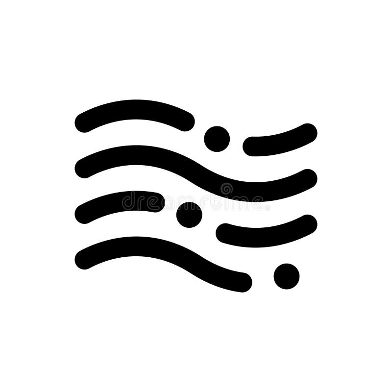 Foggy weather outline icon stock vector. Illustration of perfect ...