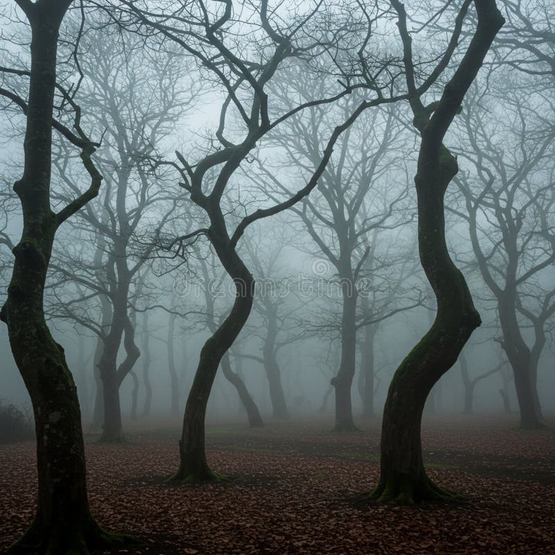 Bare Dark Twisted Trees Stock Illustrations – 1,020 Bare Dark Twisted ...