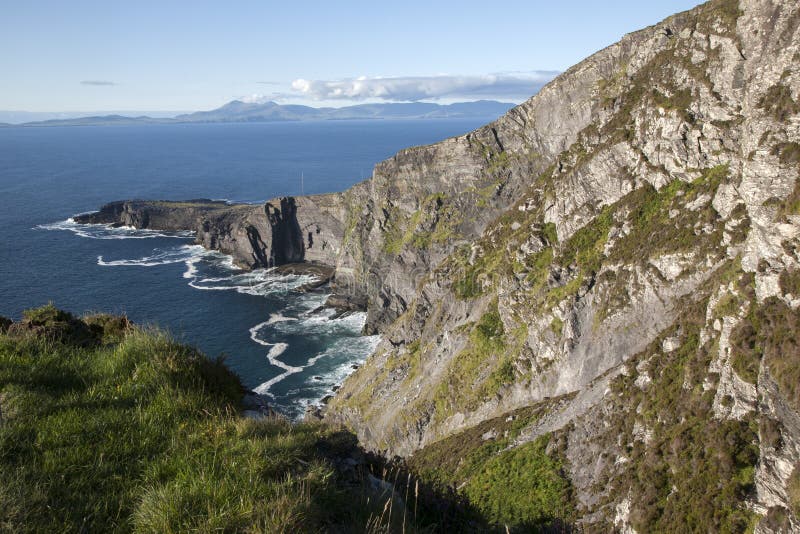 Fogher Cliff; Valentia Island Stock Image - Image of coast, landscape ...