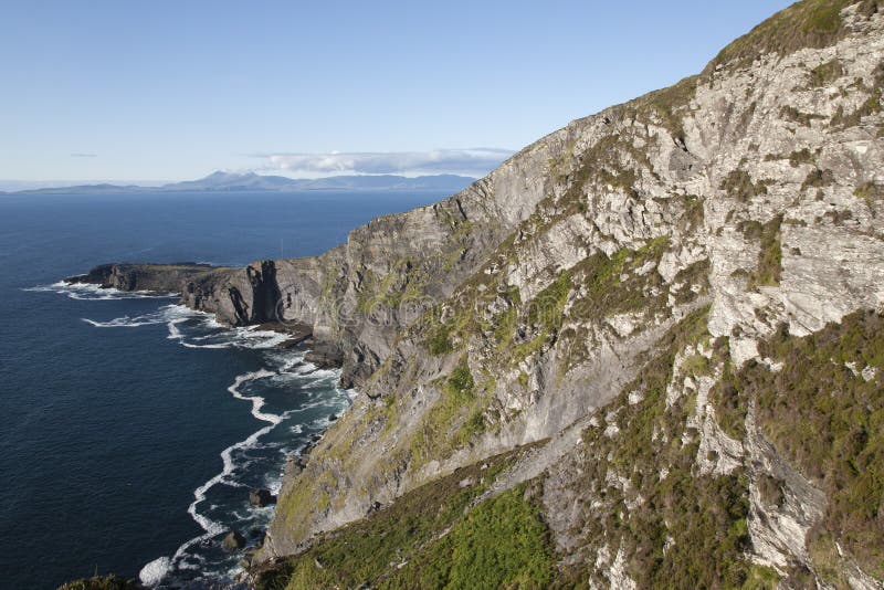 Fogher Cliff; Valentia Island Stock Image - Image of mountain, ireland ...