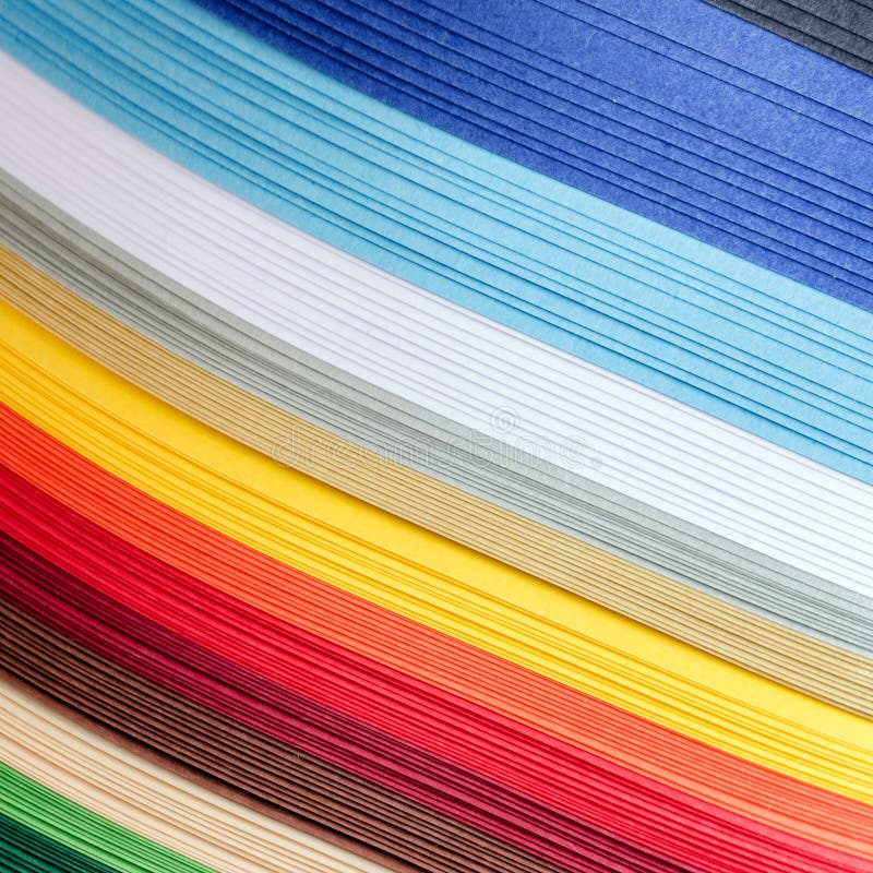 Pila Di Carta Colorata Per Lavoro Creativo Immagine Stock - Immagine di ...