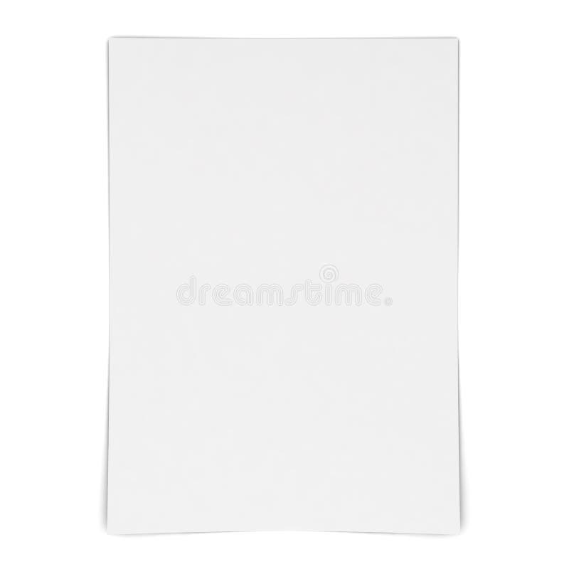 Foglio di carta a4 illustrazione di stock. Illustrazione di sfondo ...