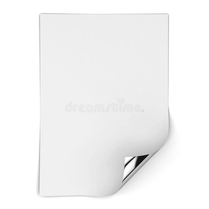 Foglio di carta a4 illustrazione di stock. Illustrazione di documento ...