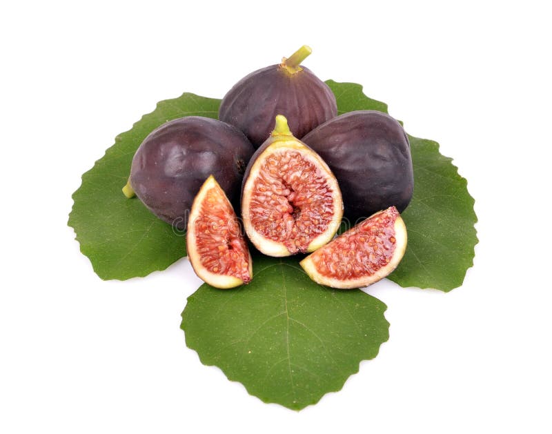 Foglio Di Fico Verde Maturo Squisito Fotografia Stock - Immagine di ...