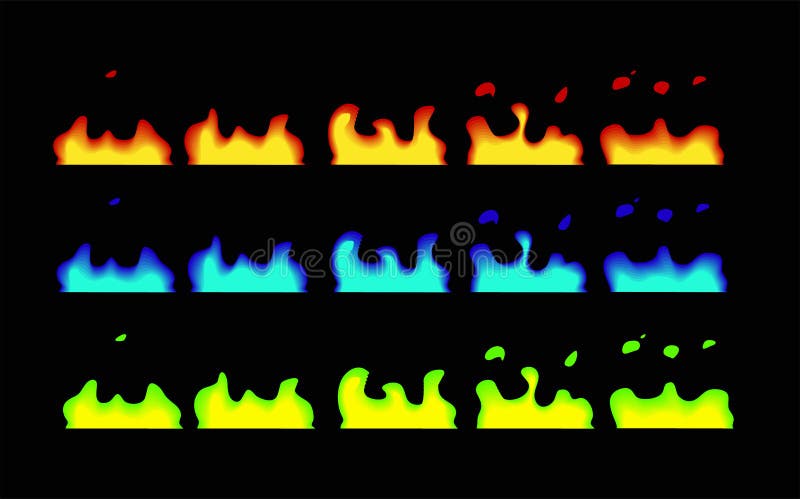 Fogo animado Vetor ilustração do vetor. Ilustração de animado - 61833142