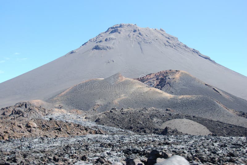 Fogo Crater Volcano - Cabo Verde - Africa Stock Image - Image of ground ...