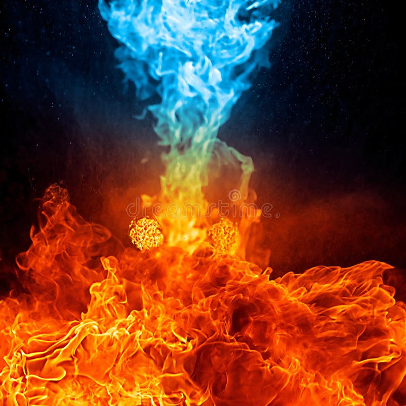 Fogo azul foto de stock. Imagem de calor, chama, intensidade - 29727450