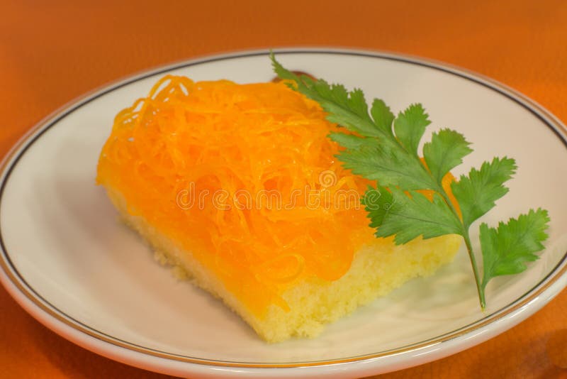 Foi thong cake stock photo. Image of tasty, restaurant - 46661372