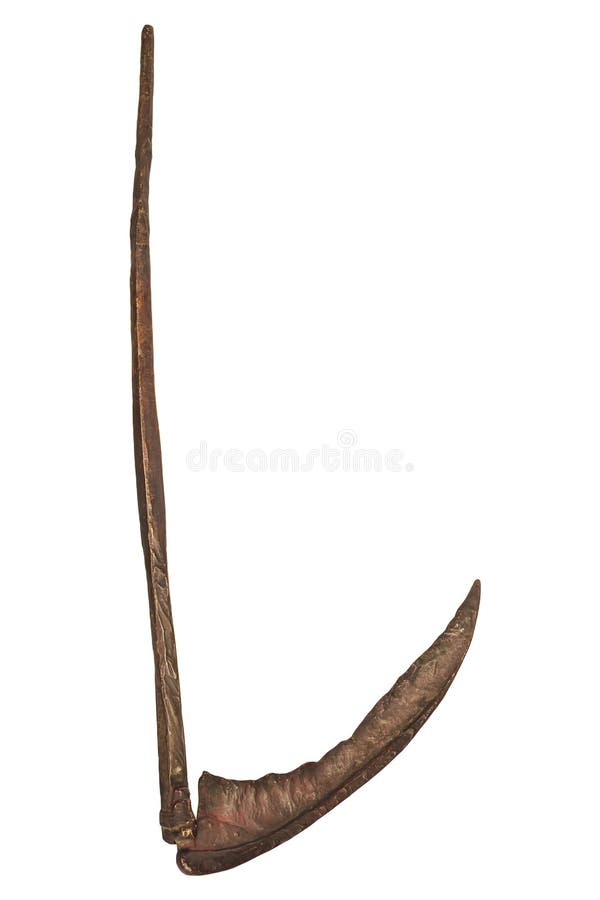 Foice Oxidada Antiga Isolada No Branco Imagem de Stock - Imagem de ...