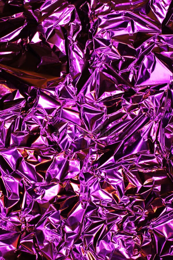 Foil Background. Crumpled Foil. Abstract Background. Wallpaper. Pink ...