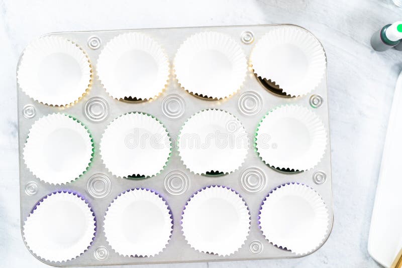 Foil Baking Cup Wrapper stock photo. Image of pastries - 259648012