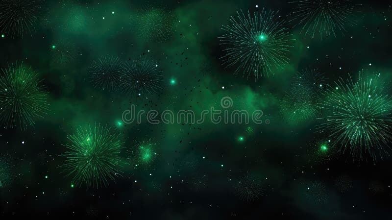 Green Fireworks Images