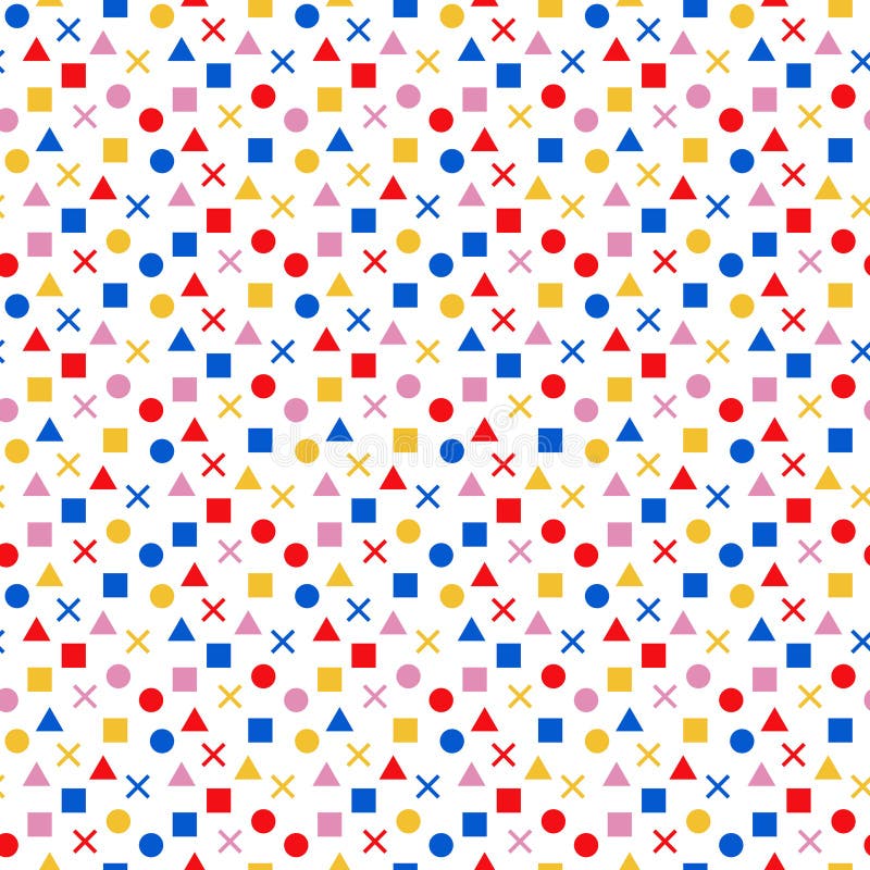Trendy Geometric Design Seamless Pattern Stock Illustration ...