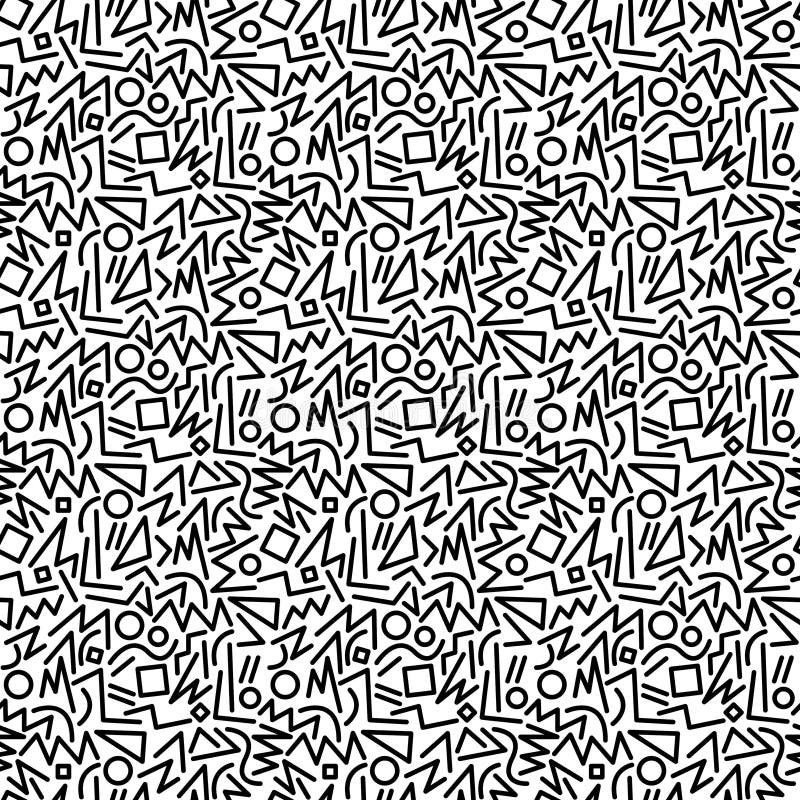 Trendy Geometric Design Seamless Pattern Stock Illustration ...