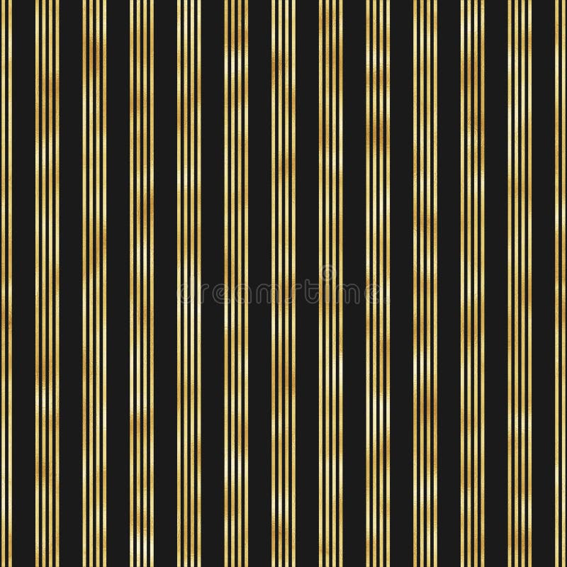 Gold Stripes Seamless Pattern Stock Illustration - Illustration of ...